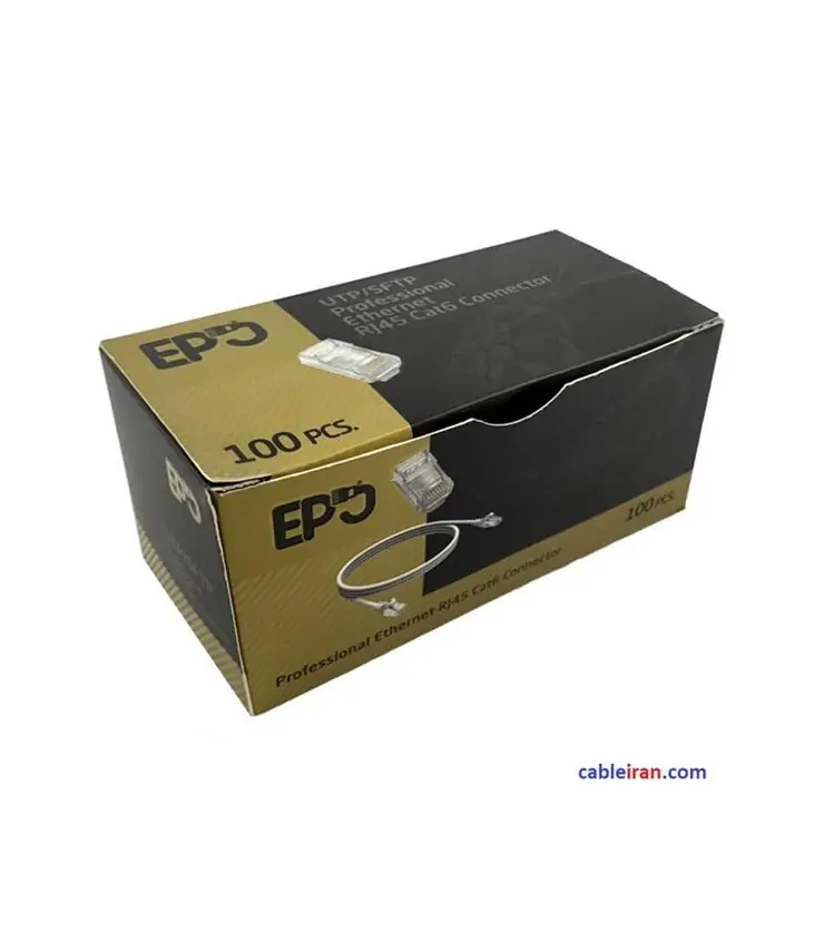 قیمت سوکت شبکه میان گذر cat6 utp EPG ته باز OPEN END , بسته 100 عدد ...